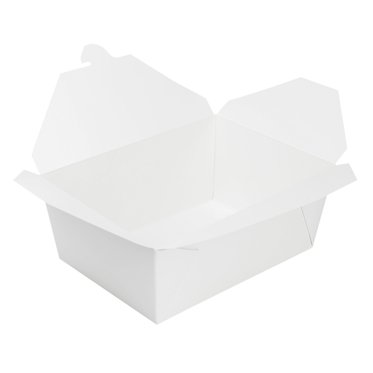 Wholesale 110 fl oz Fold-To-Go Box #4 White - 160 ct - GotCups.com